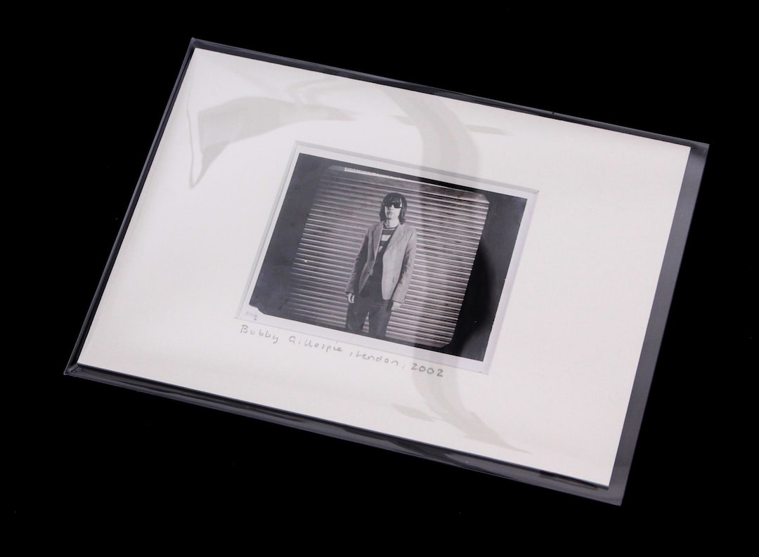 BOBBY GILLESPIE of Primal Scream, Unique Mounted Vintage Polaroid ...