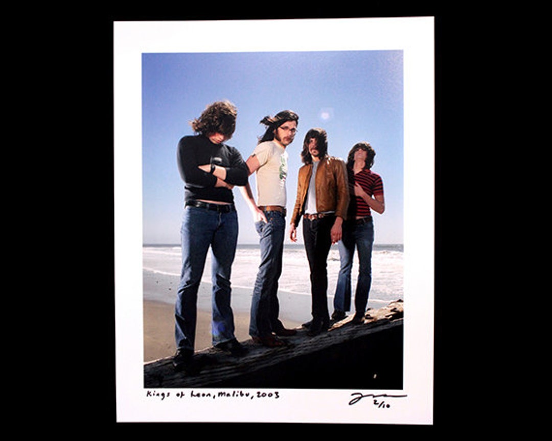 KINGS OF LEON Malibu Beach 2003, Limited Edition Print, Signed by the ...