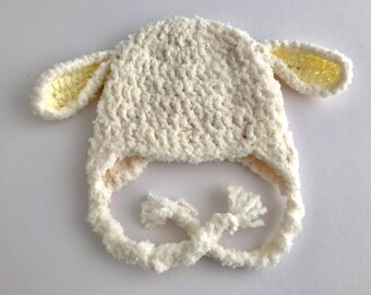 Crochet Lamb Hat | Etsy