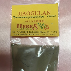 Jiaogulan Powder- (hynostemma Pentaphyllum). - Etsy