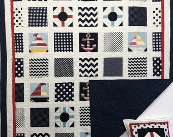 Nautical Quilt - Etsy