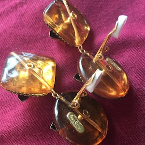 La Contessa by Mary Demarco Signed Acorn Earrings Clip on - Etsy