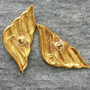 Chic! Napier Black Enamel Angel Wings Pierced EARRINGS Climber Unique ...