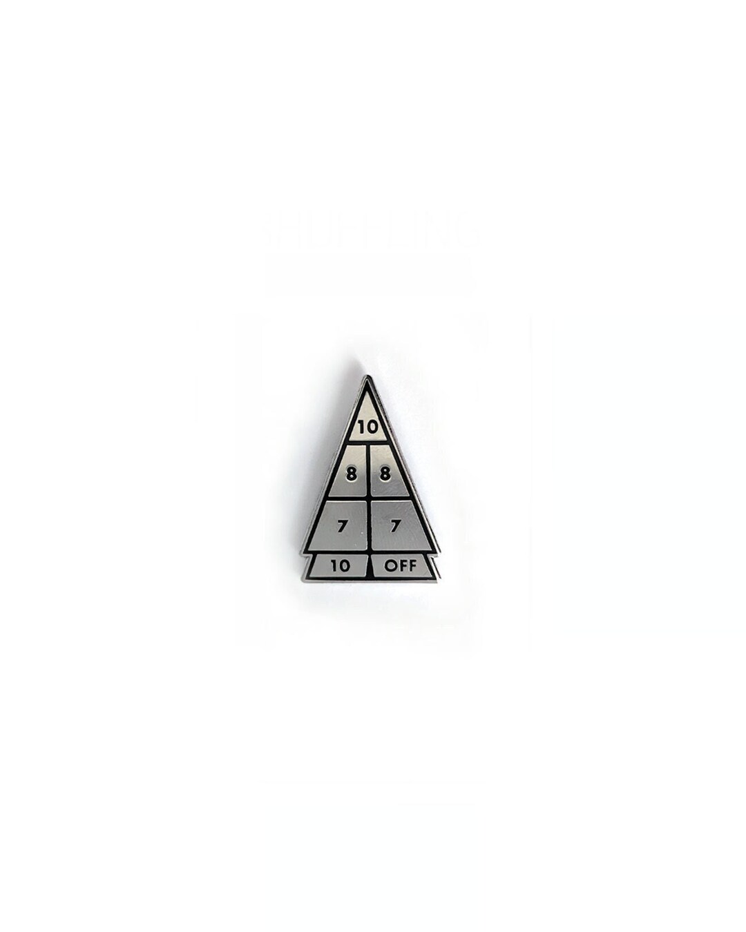 Silver Shuffleboard Court Enamel Pin - Etsy