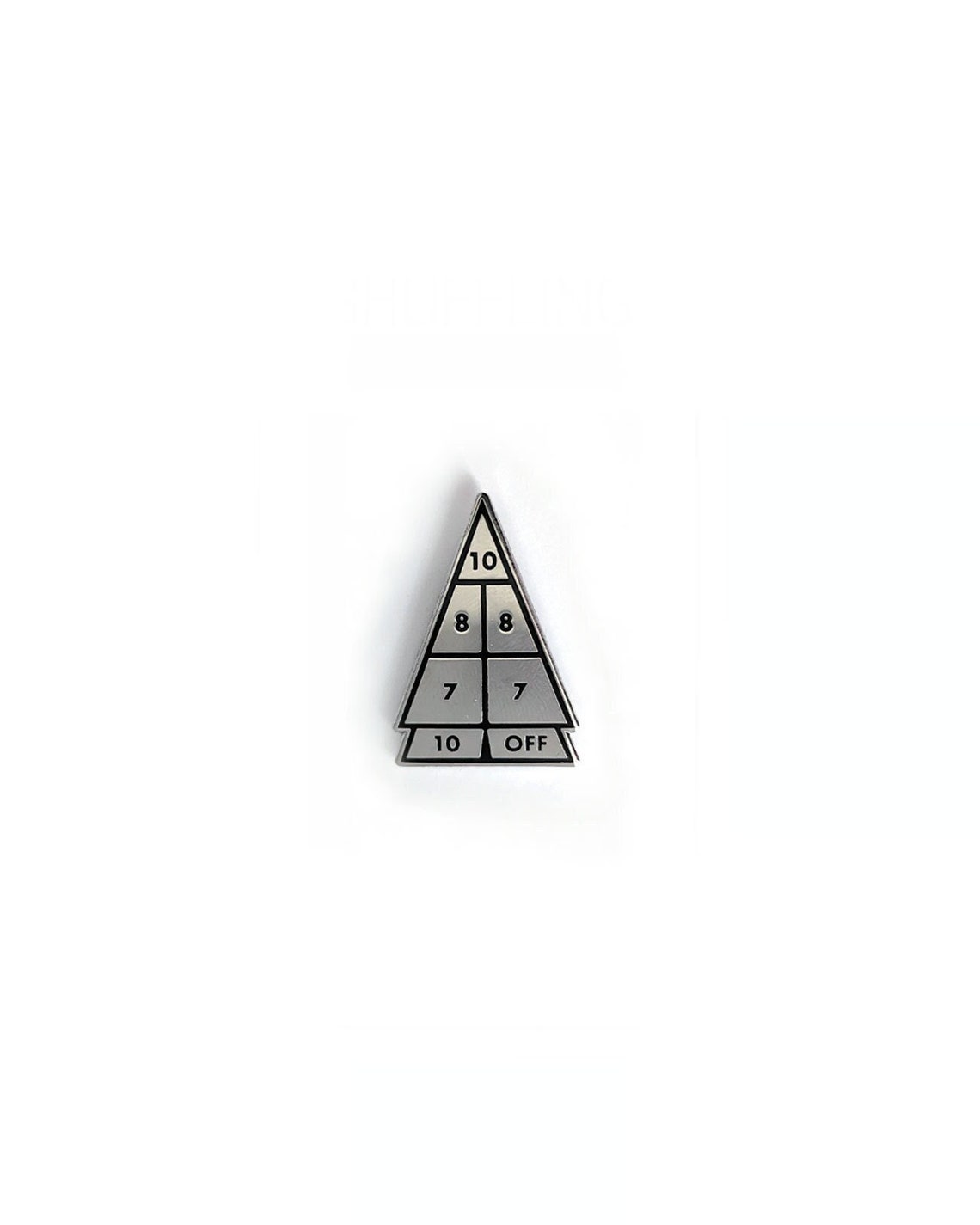 Silver Shuffleboard Court Enamel Pin - Etsy