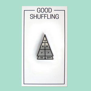 Silver Shuffleboard Court Enamel Pin - Etsy