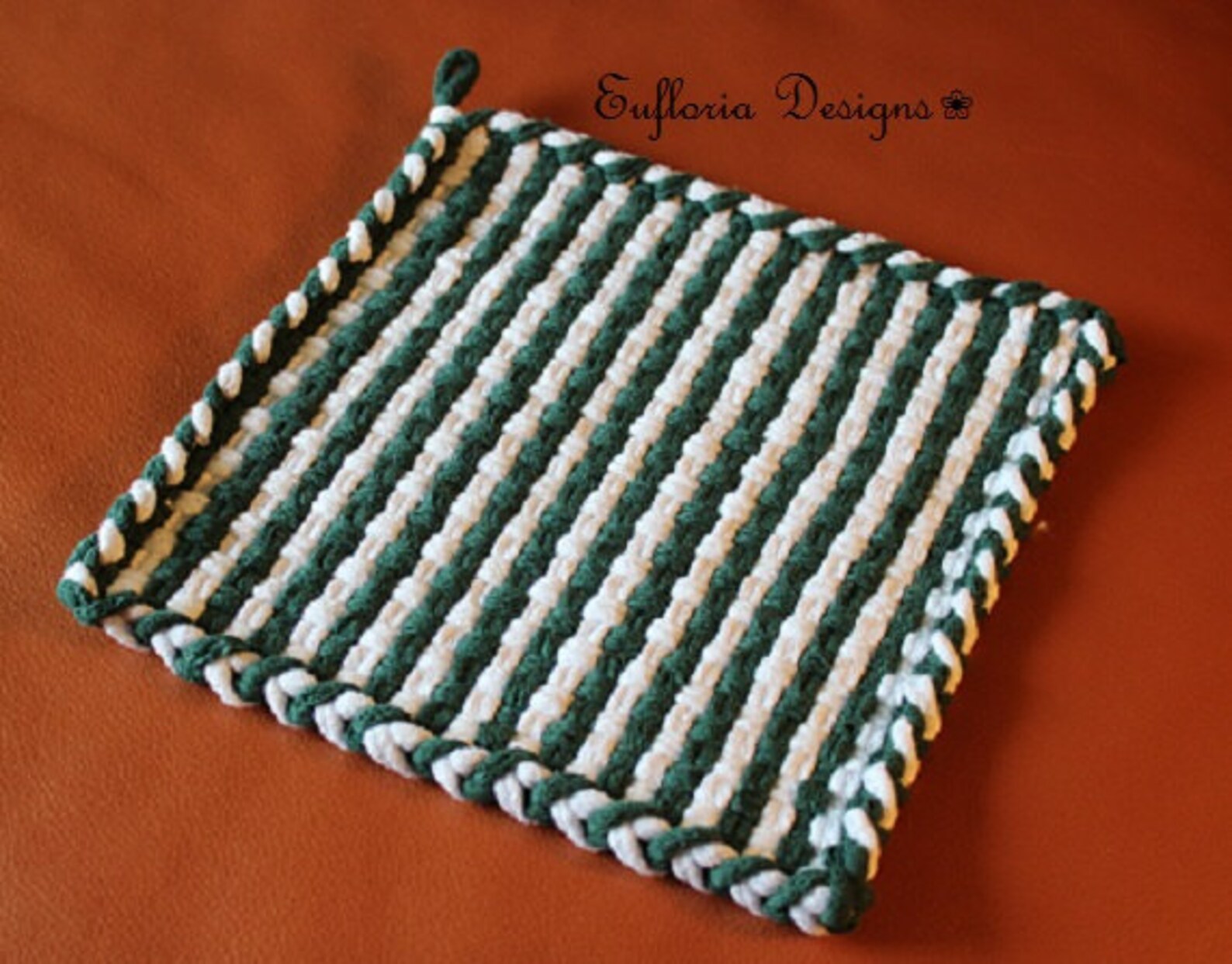 Woven Potholders Pair Handmade Pot Holders Large Hot Pads - Etsy