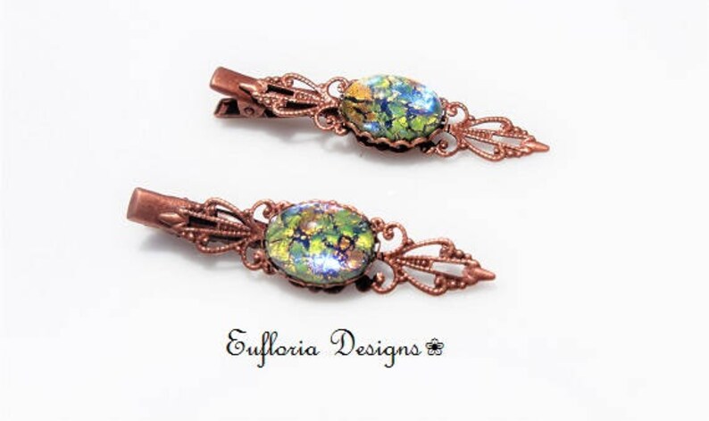 Peridot Hair Clips for Women Hair Accessories Small - Etsy