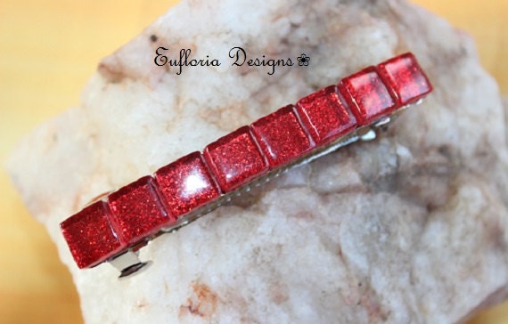 Red Hair Barrettes for Women Hair Accessories Large Hair | Etsy