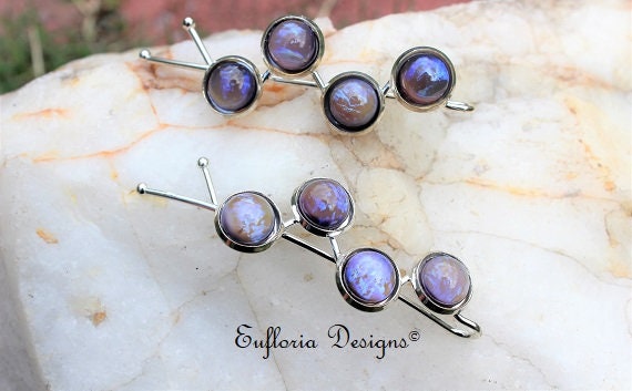 Unique Hair Clips for Women Hair Accessories Tanzanite Opal | Etsy
