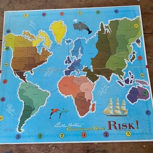 Original Risk Board Game Map