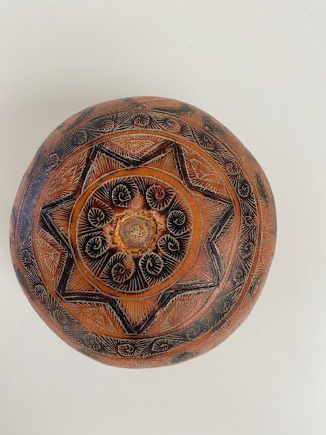 Peruvian Folk Art Carved Trinket Box - Etsy