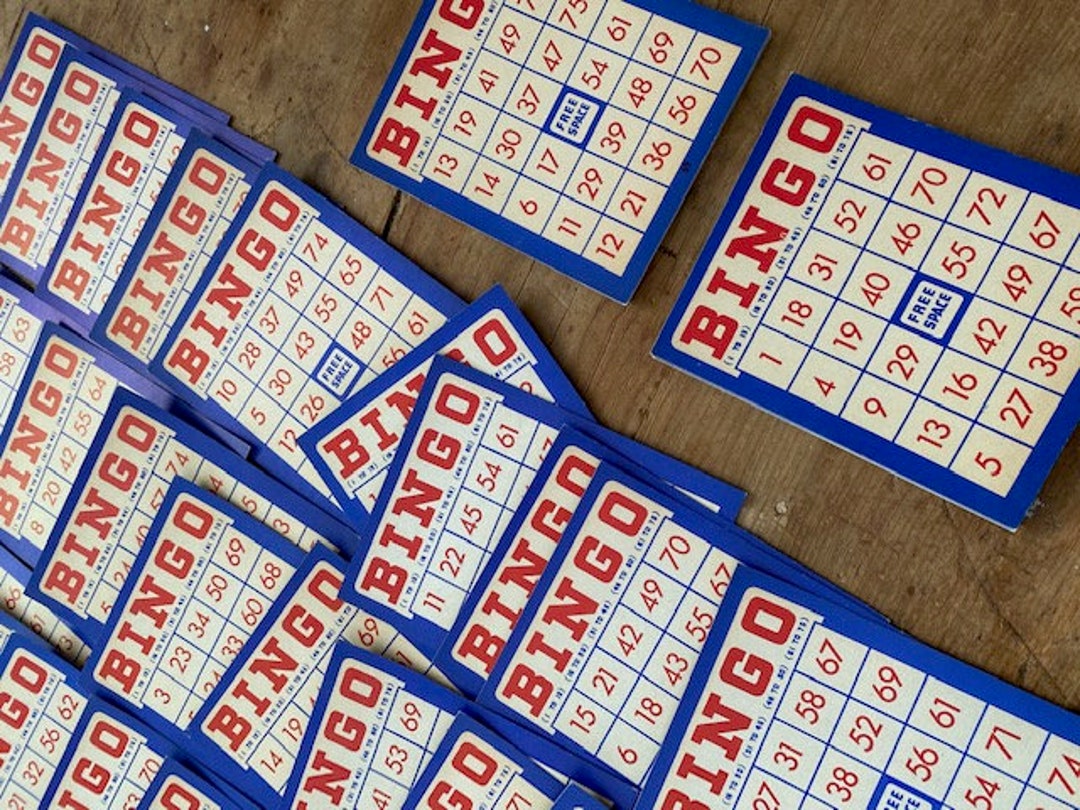 49 Vintage Heavy Card Stock Bingo Cards - Etsy