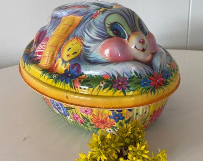 Vintage Easter Candy Container, Easter Basket - Etsy