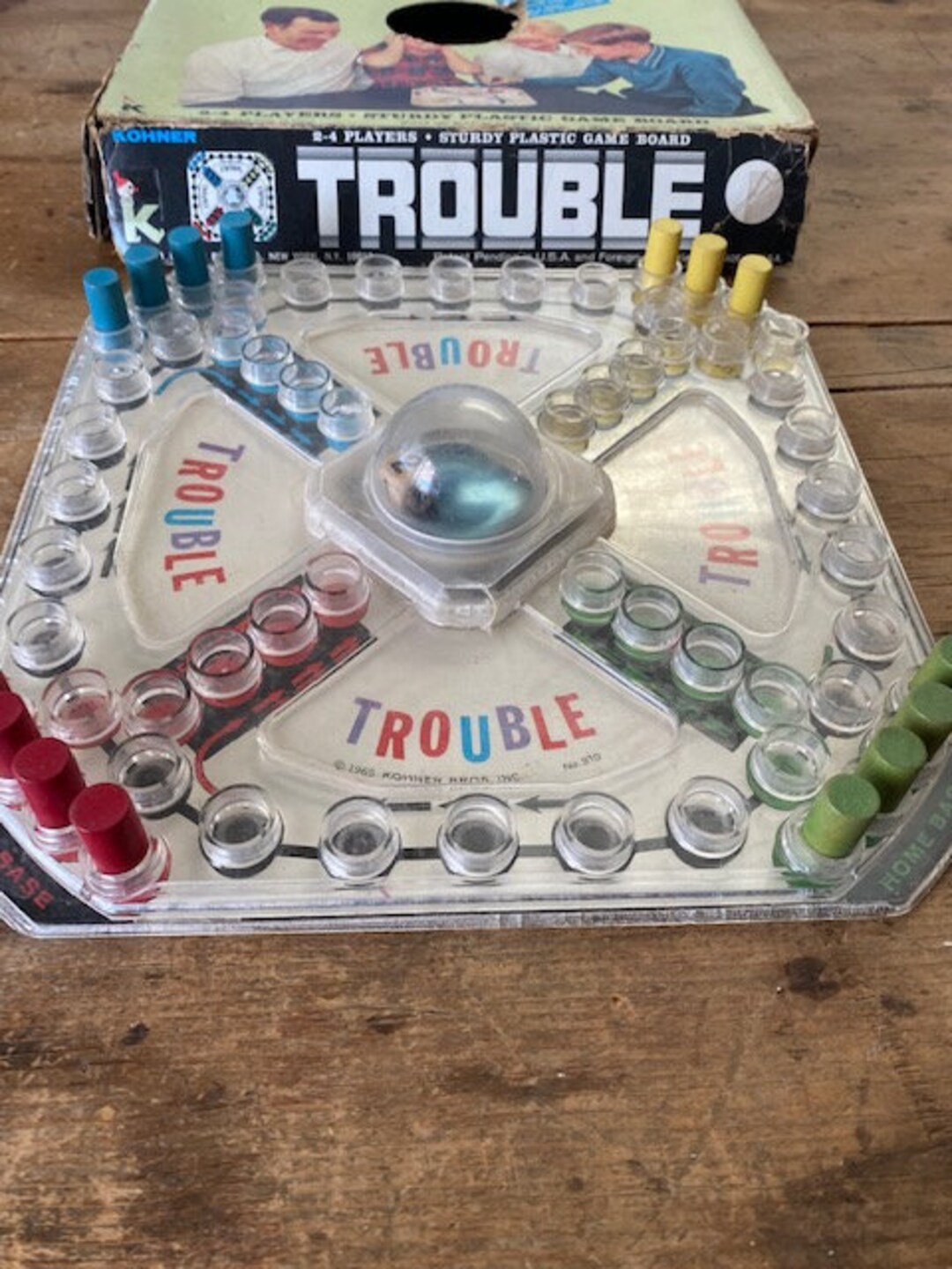 Trouble Game, 1965, Kohner Brothers, New York, Pop-o-matic Automatic ...