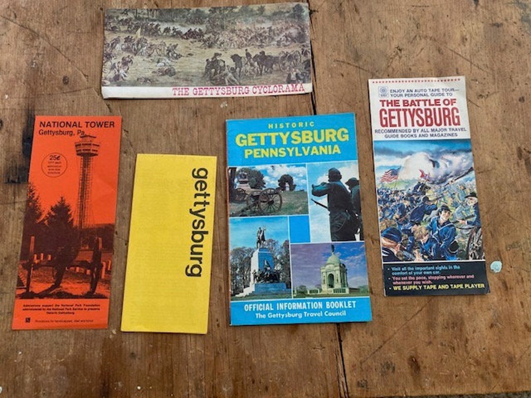 Vintage Gettysburg Souvenir Paper and Maps - Etsy