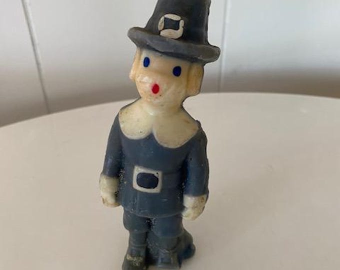 Thanksgiving Pilgrim Boy Candle Vintage Gurley - Etsy
