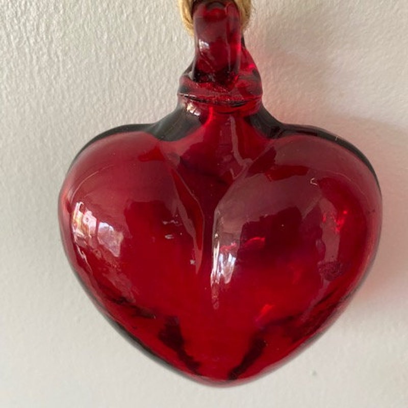 Glass Hearts - Etsy