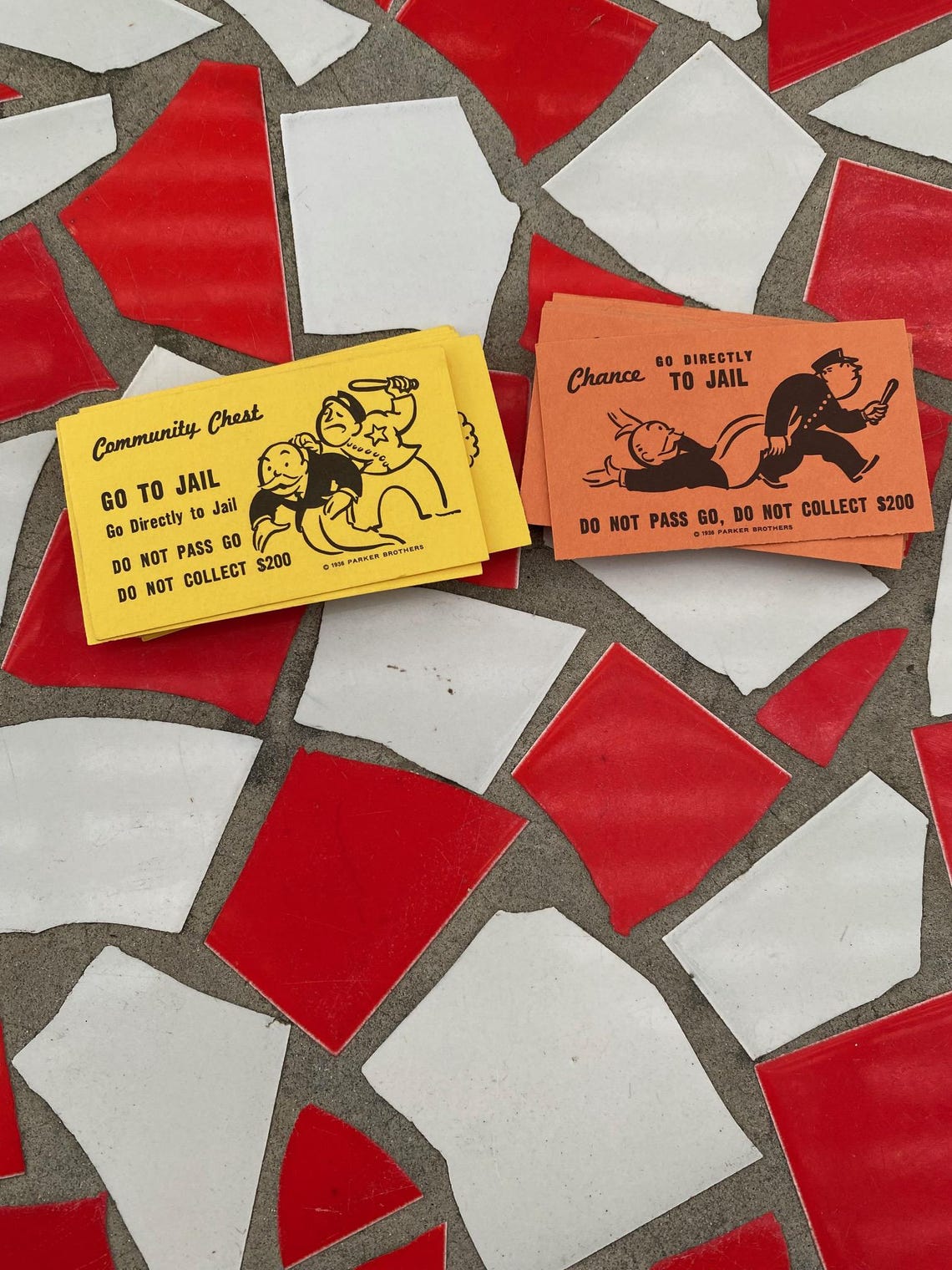 Community Chest and Chance Cards From Monopoly Game Board - Etsy