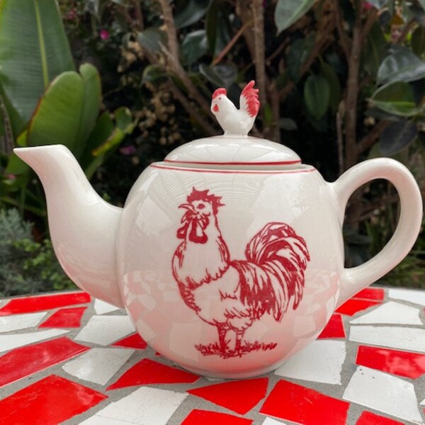 Rooster Teapot - Etsy