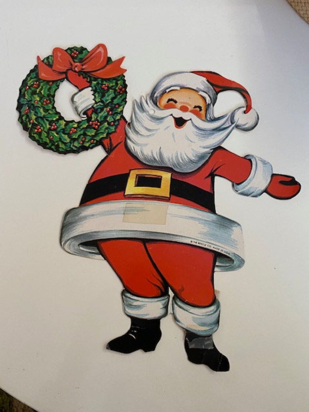 Paper Santa Claus Vintage Beistle Company - Etsy