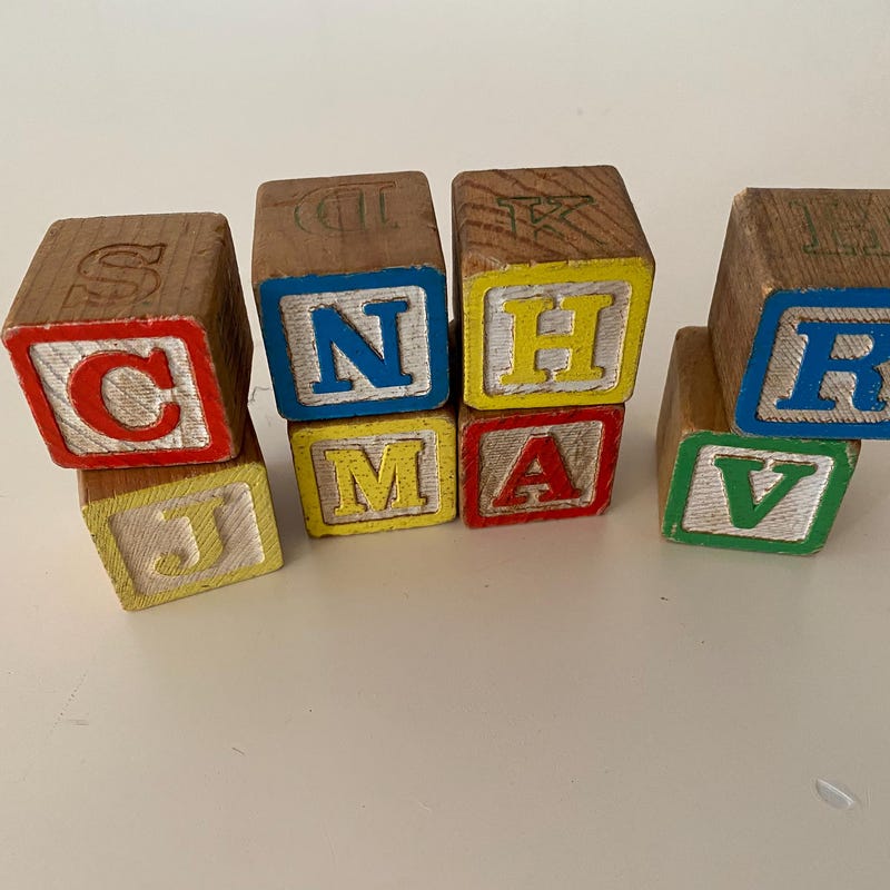 Alphabet Blocks - Etsy
