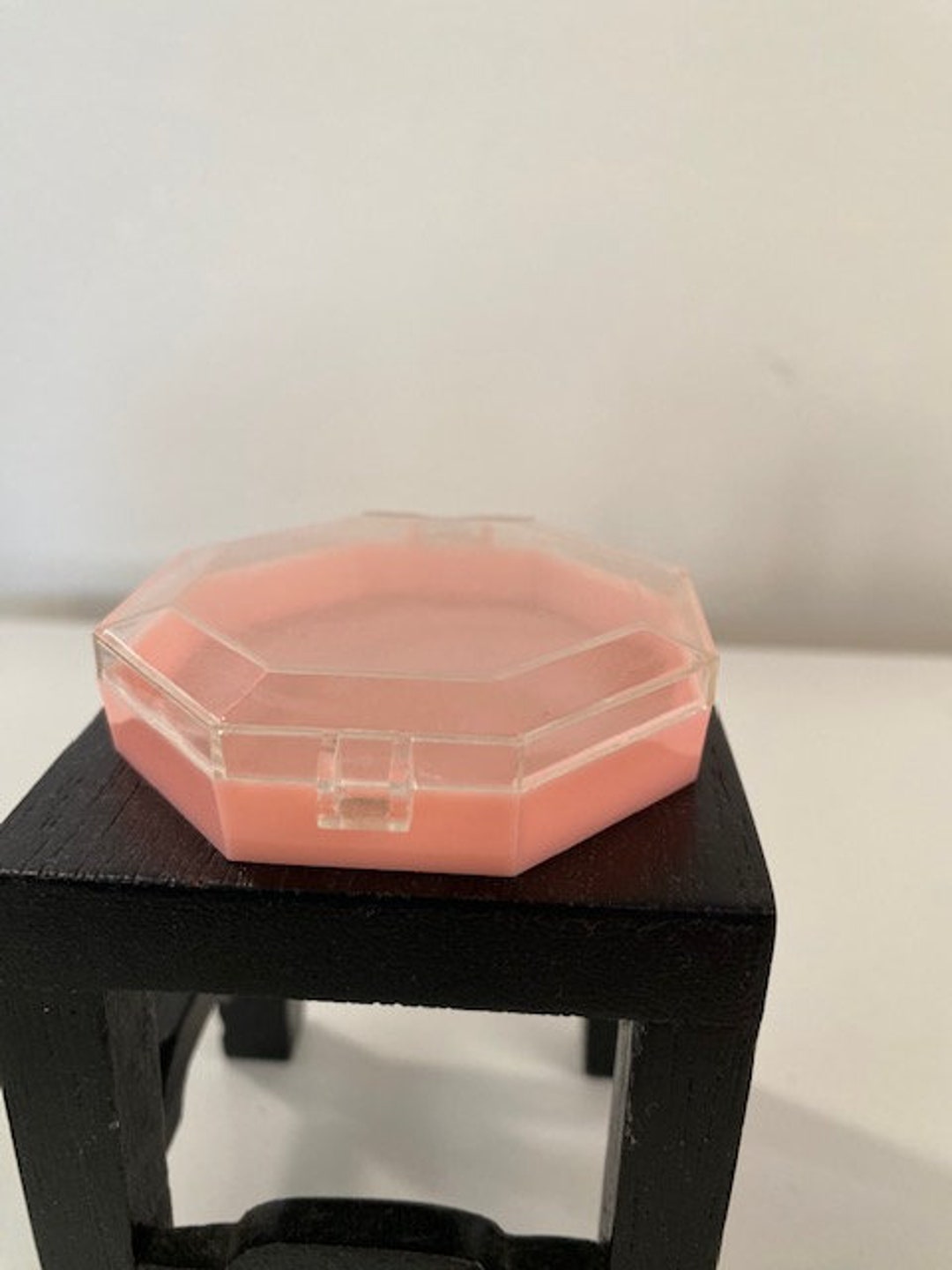 Vintage Octagon Plastic Jewelry Box - Etsy