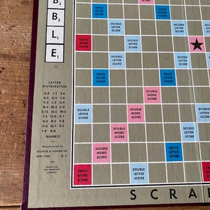 Scrabble Vintage Set 1953 - Etsy
