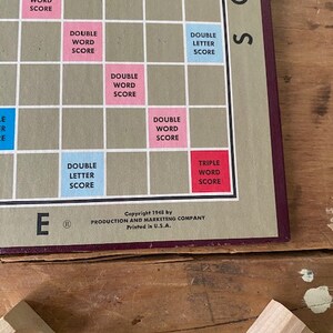 Scrabble Vintage Set 1953 - Etsy