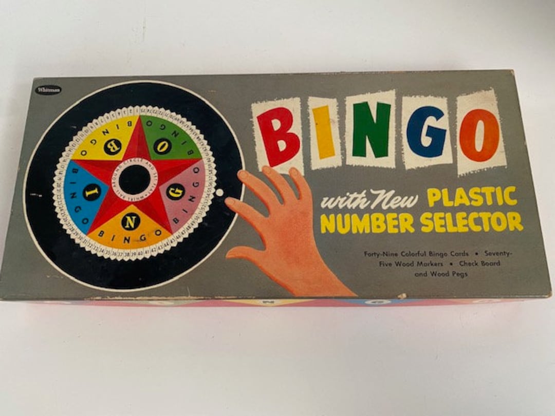 Whitman BINGO With New Plastic Number Selector, 1959 - Etsy