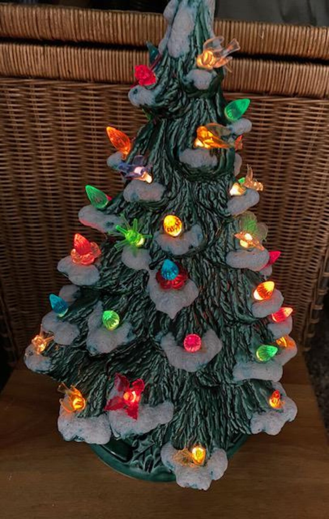 1981 Nowell Mold Ceramic Christmas Tree 14" by 10" - Etsy