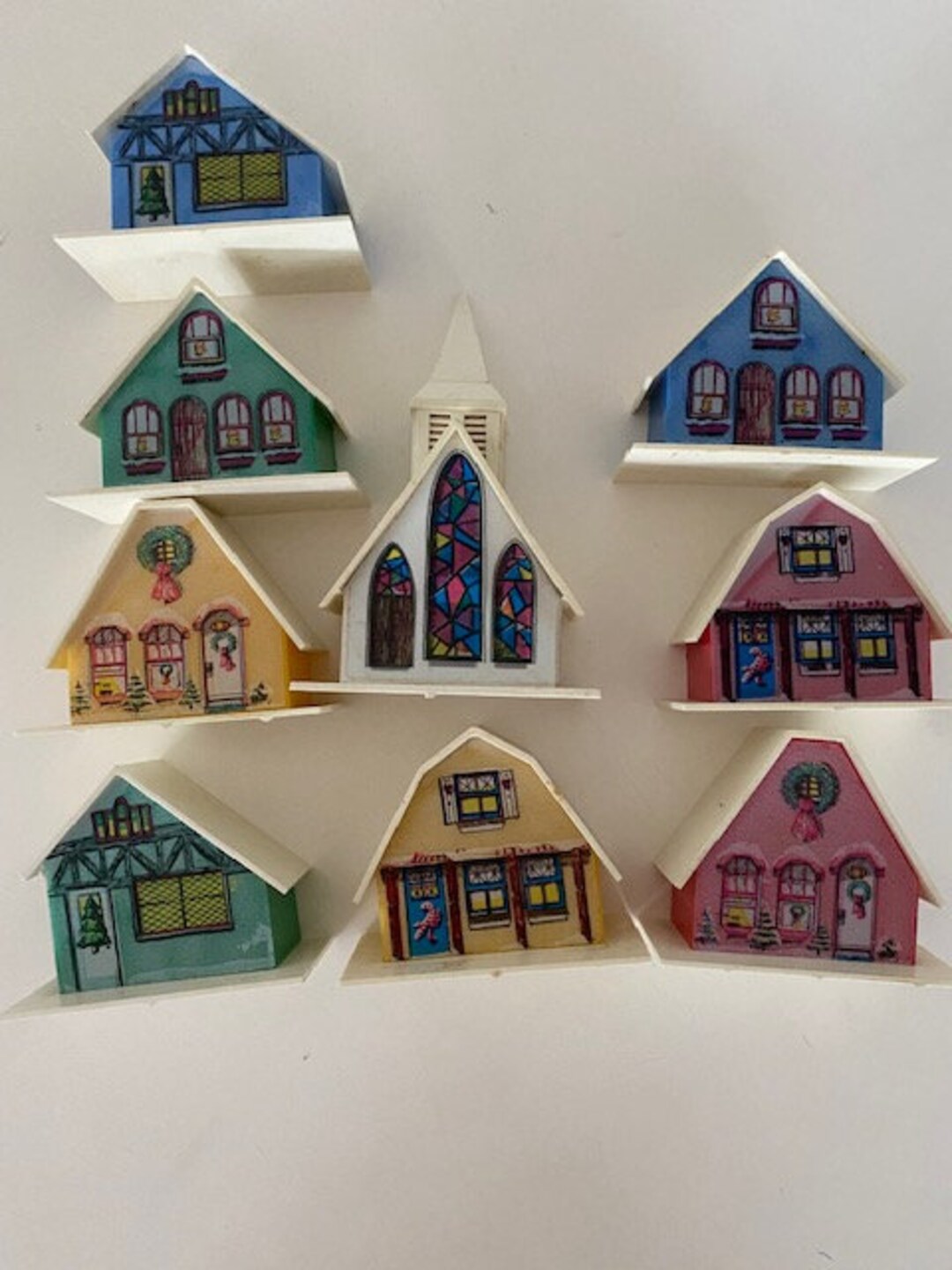 1960s Regency Alpine Christmas Village - Etsy
