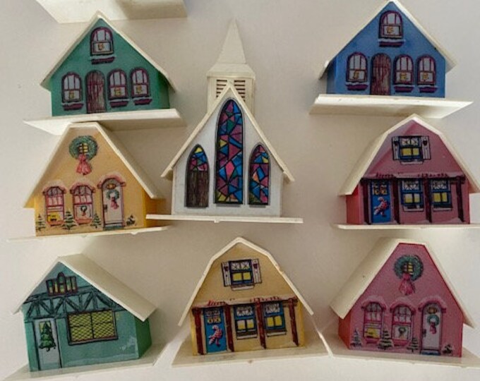 1960s Regency Alpine Christmas Village - Etsy