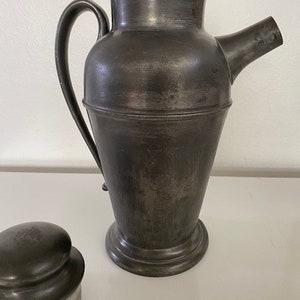 Federal Pewter Tea Pot / Cocktail Shaker, #3811 - Etsy