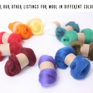 Natural Wool, Undyed Carded Combed Sheep Wool for Wet Needle Felting ...