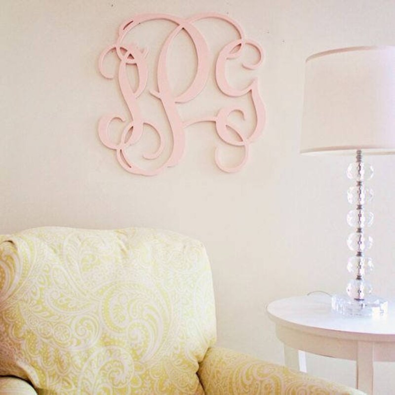 Monogram Wall Decor - Etsy