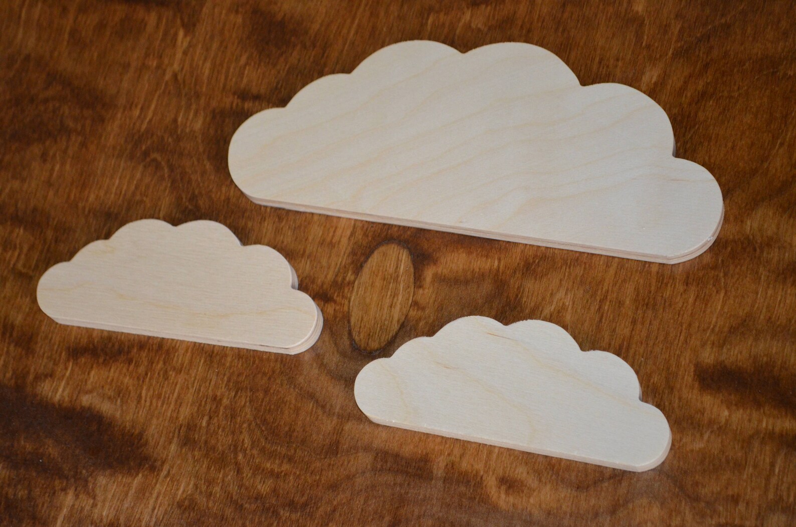 Wooden Clouds Cloud Shape Cloud Cut Out Nursery Decor - Etsy