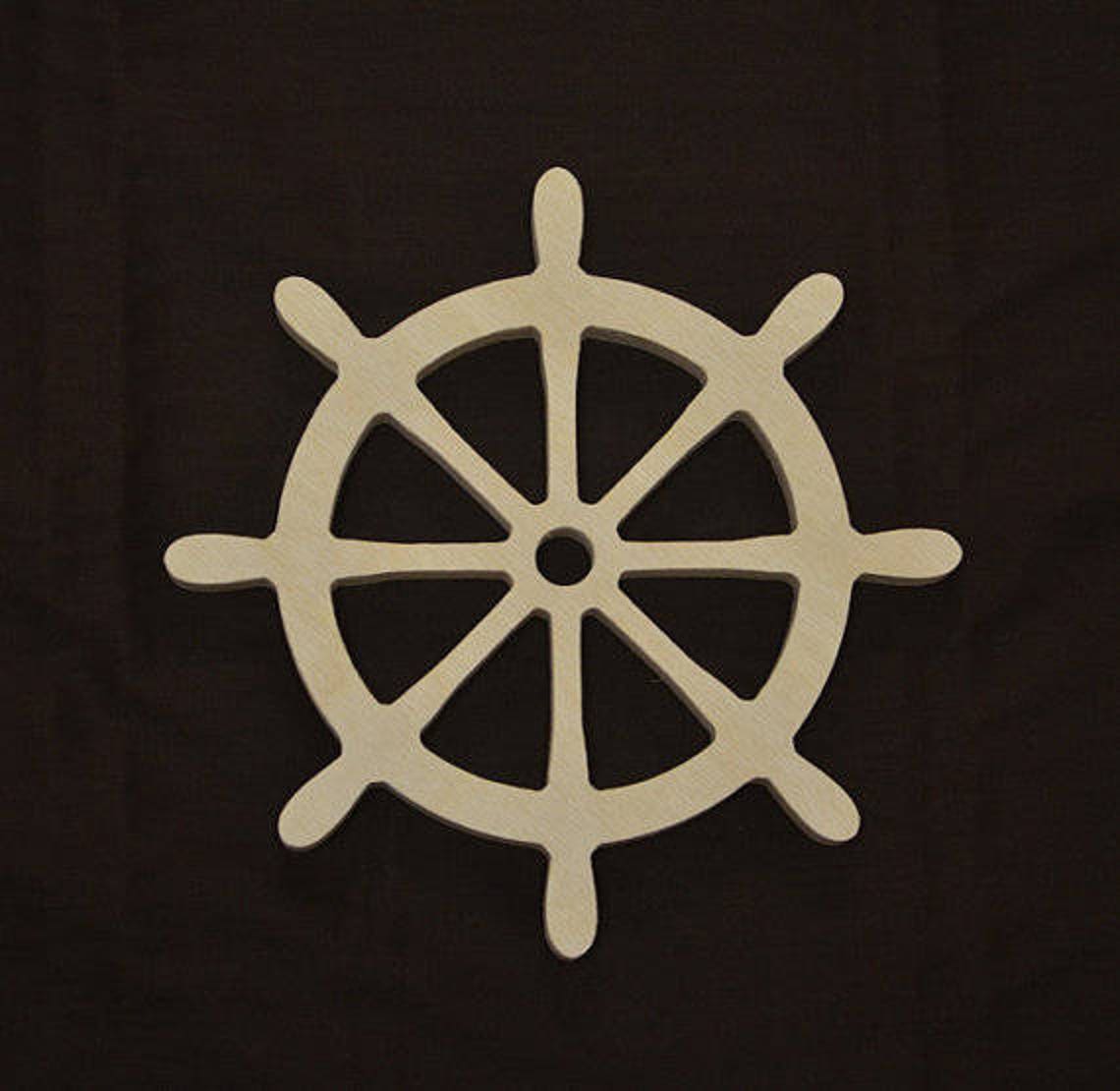 Ship Wheel Shape Cutout - Nautical Shape- Nautical Nursery- Nautical ...