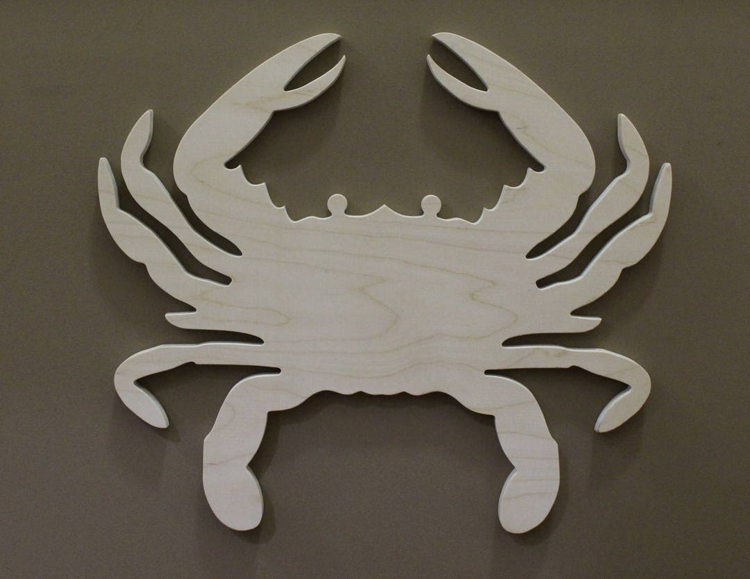 Crab Wood Shape- Crab Shape- Nautical Nursery- Nautical Bathroom- Baby ...
