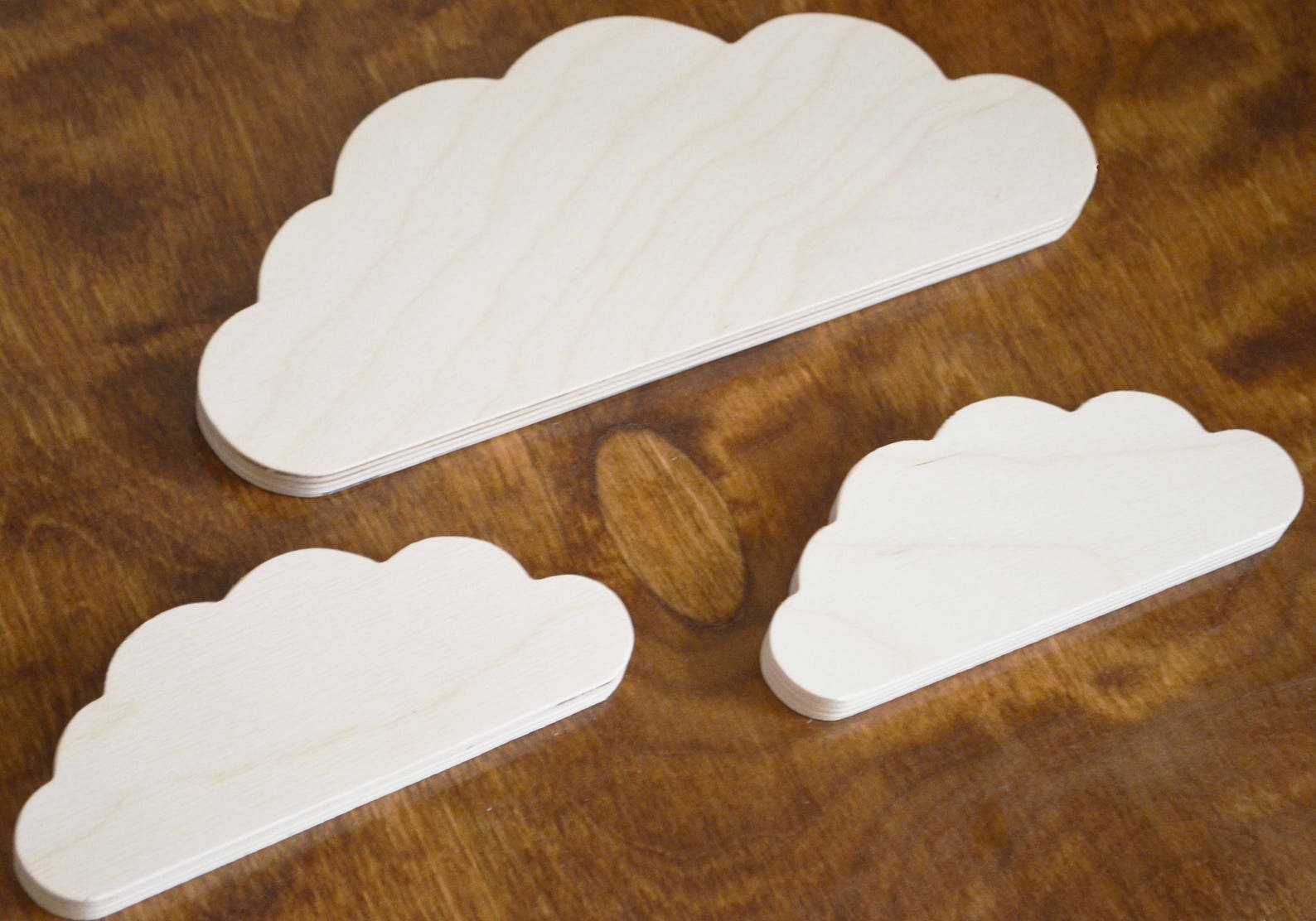 Wooden Clouds Cloud Shape Cloud Cut Out Nursery Decor - Etsy