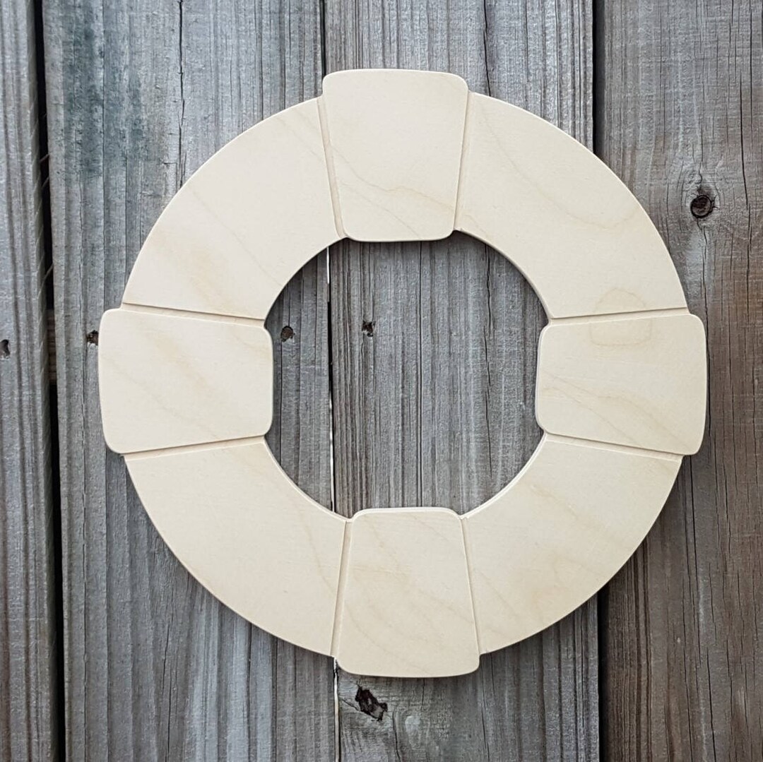 Lifeguard Ring Wood Shape- Nautical Shape- Wood Cutout- Wood Shape ...