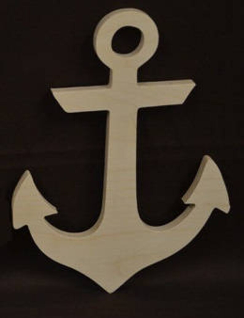 Anchor Shape Anchor Cutout Wooden Cutout Wood Shape | Etsy