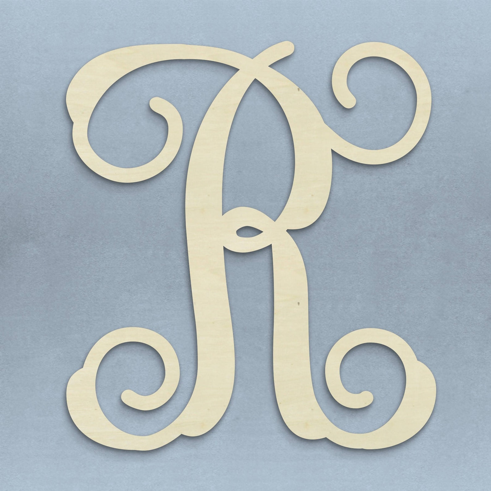 Vine Script Letters Large Wooden Letter Door Hanger Nursery - Etsy