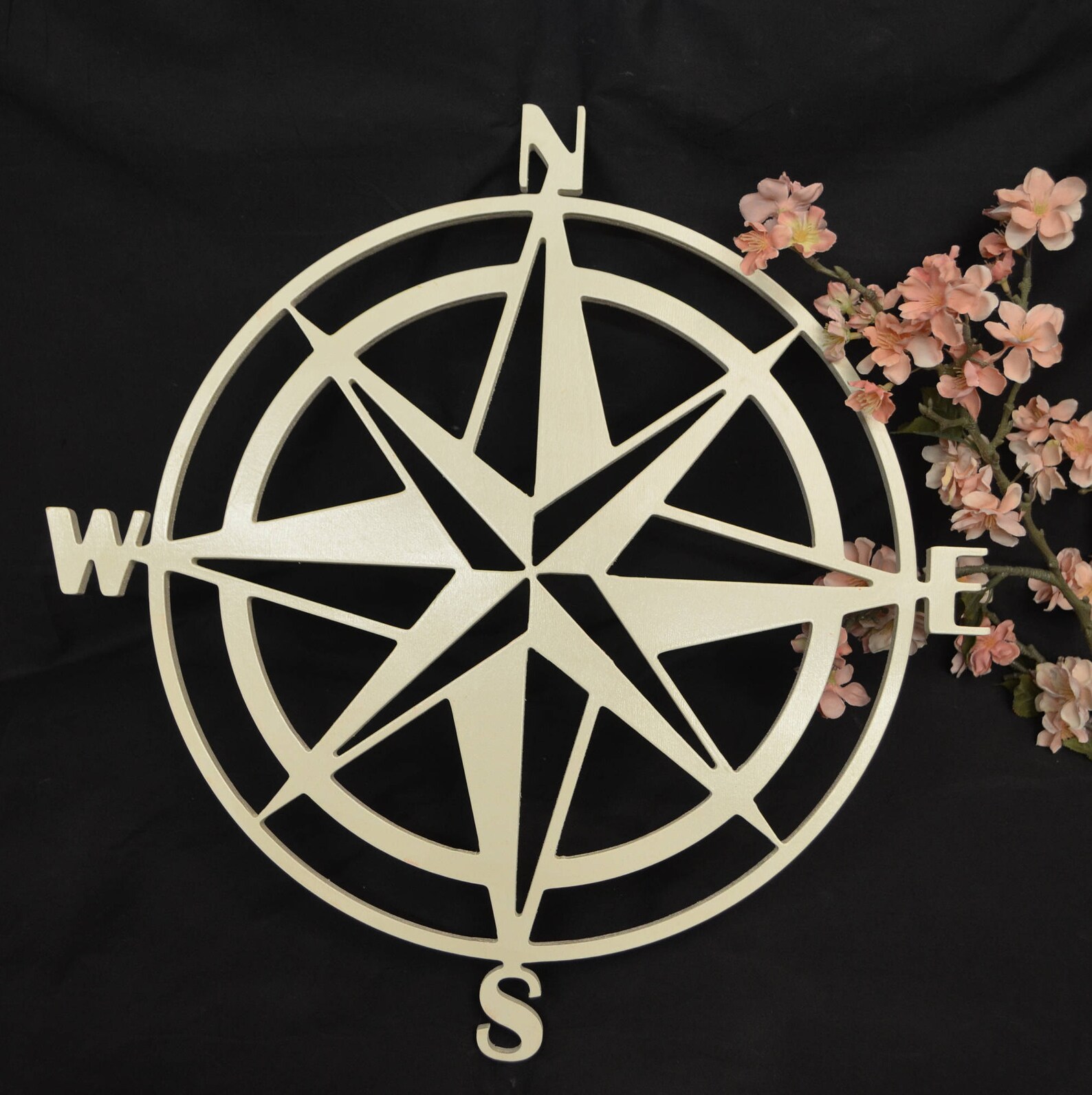 Wooden Compass Cutout Wooden Compass Large Compass Wall - Etsy