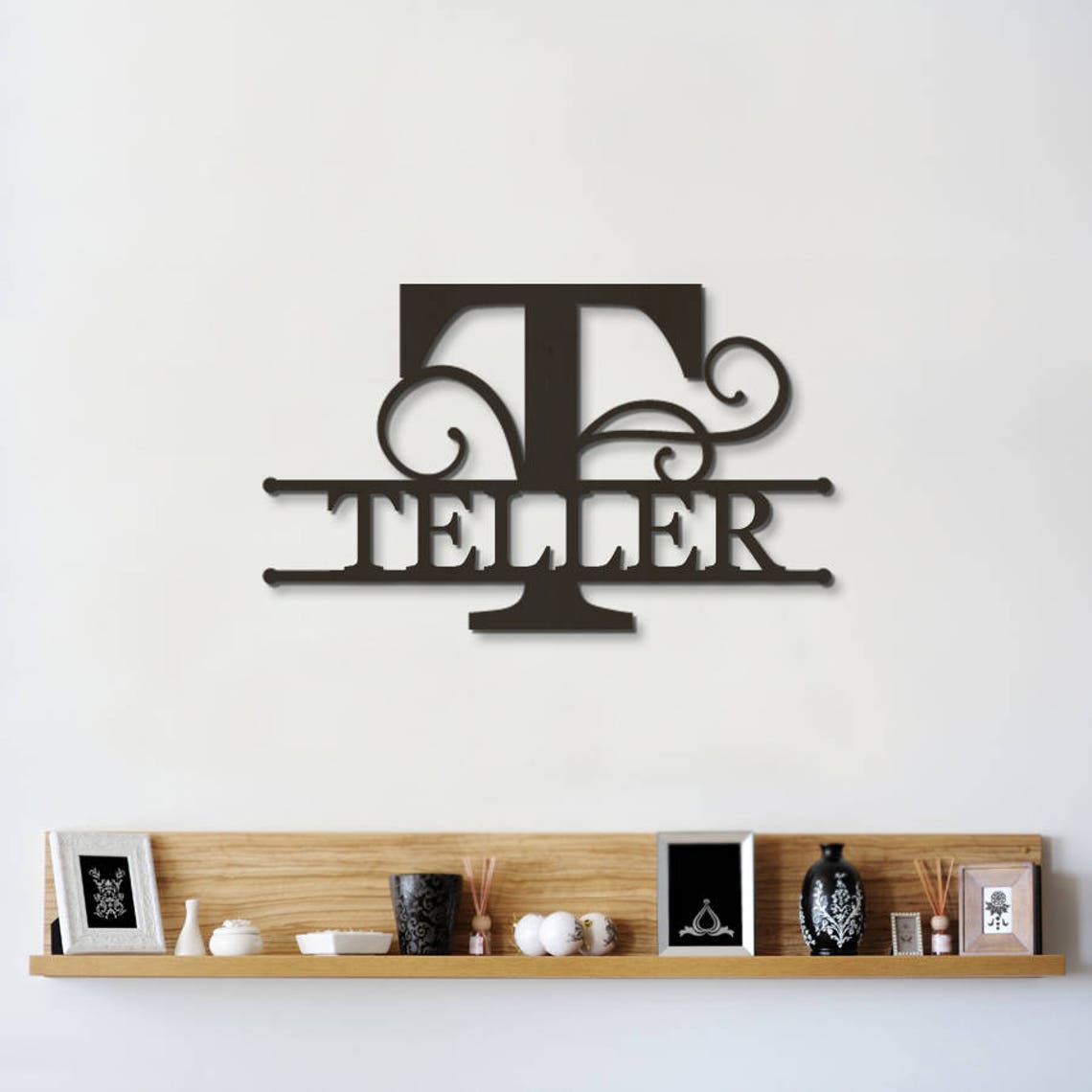 Custom Monogram Design Family Last Name Monogram Name Sign - Etsy