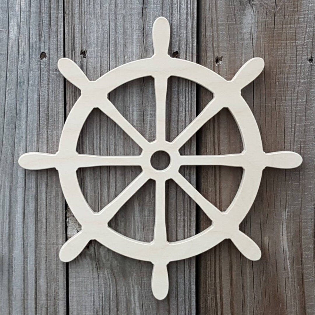 Ship Wheel Shape Cutout - Nautical Shape- Nautical Nursery- Nautical ...