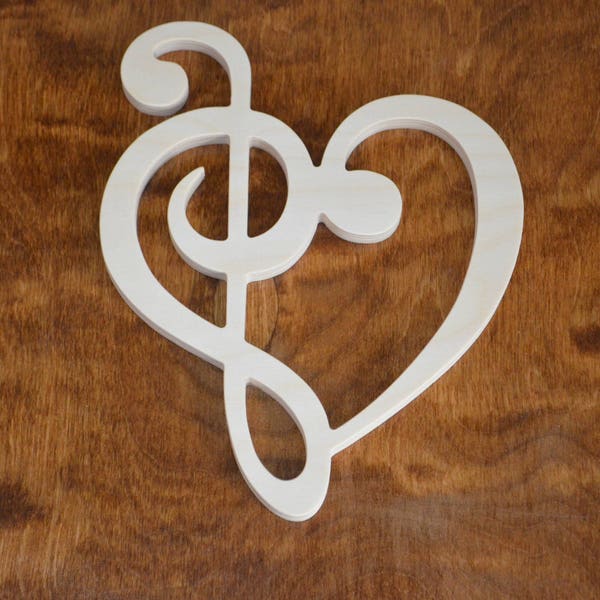 Heart Music Notes - Etsy