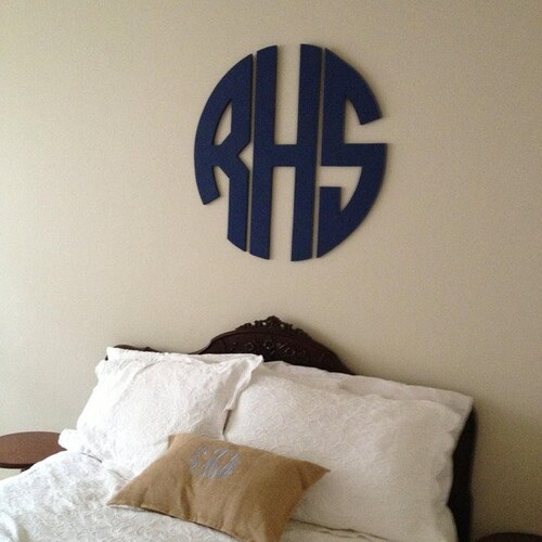 Bedroom Wall Letters Wooden Monogram Wall Hanging Nursery - Etsy
