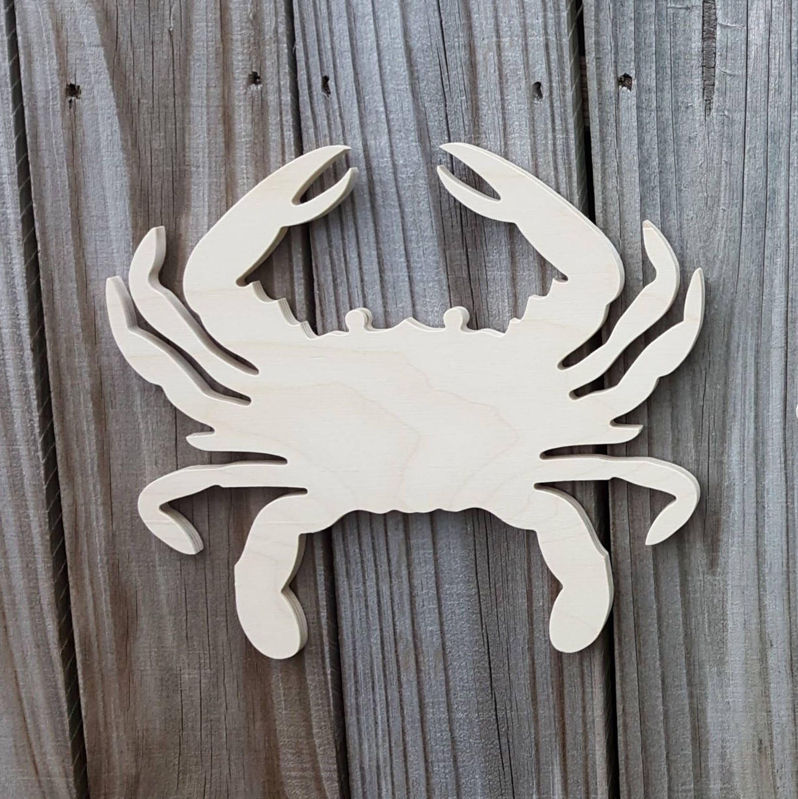 Crab Wood Shape- Crab Shape- Nautical Nursery- Nautical Bathroom- Baby ...