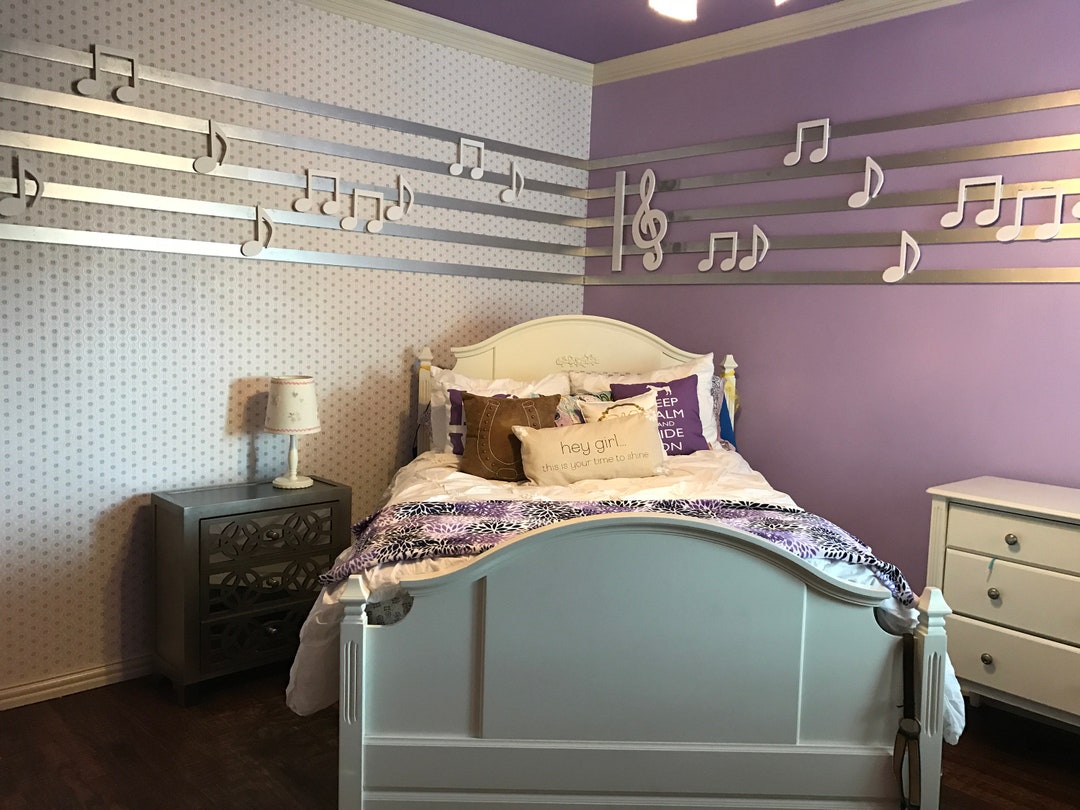 8" Music Note Shape - Wood Cutouts - Note Shape - Wood Wall Decor- Wood ...